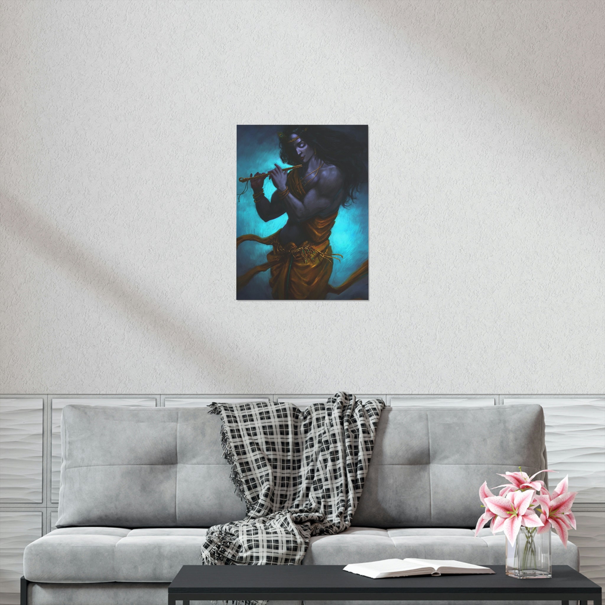 Premium Matte Vertical Posters God Bhagwan Krishna Vishnu Mahabharat ...