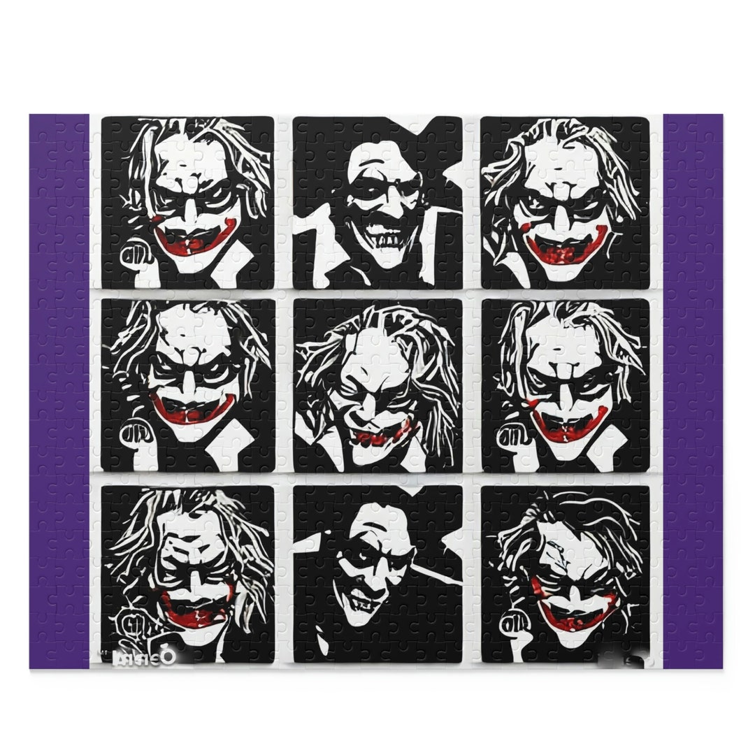 Puzzle 120, 252, 500-piece Joker Batman Joaquin Phoenix Heath Ledger ...