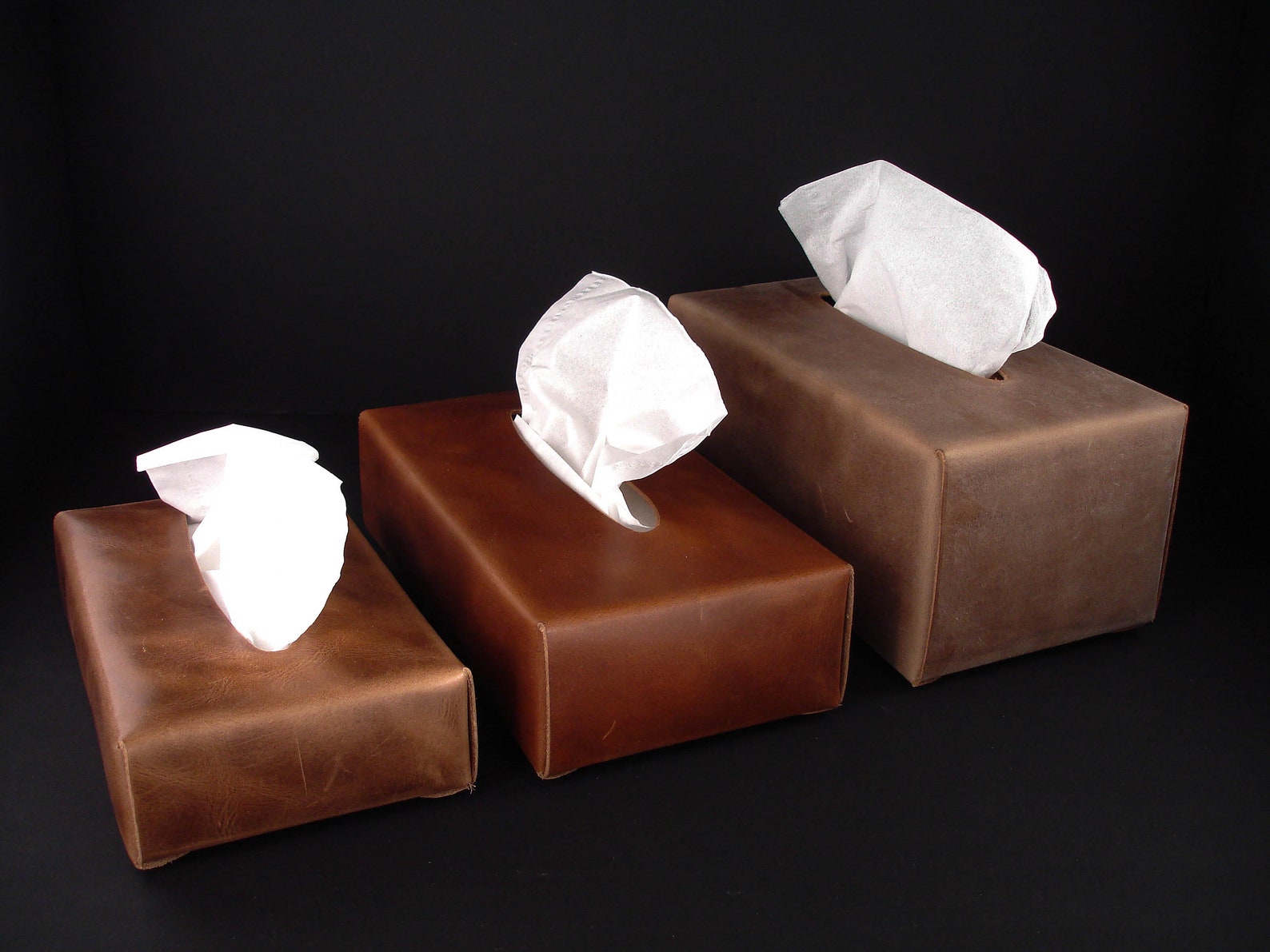 Leather Tissue Box Cover Pattern: No Sew DIY Home Decor (PDF Pattern ...