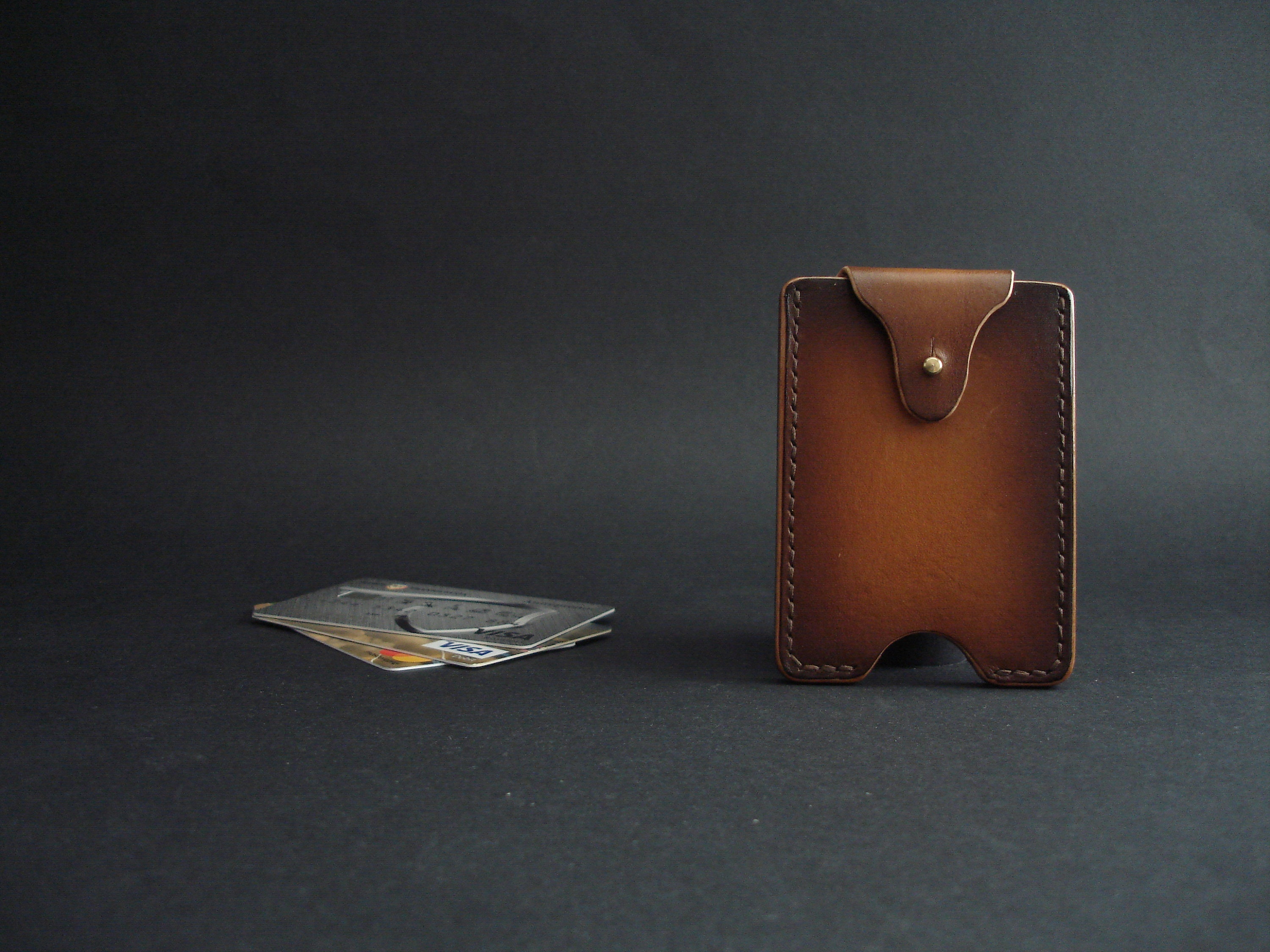 Vertical Leather Card Holder Pattern, Quick Access ID Card Holder ...