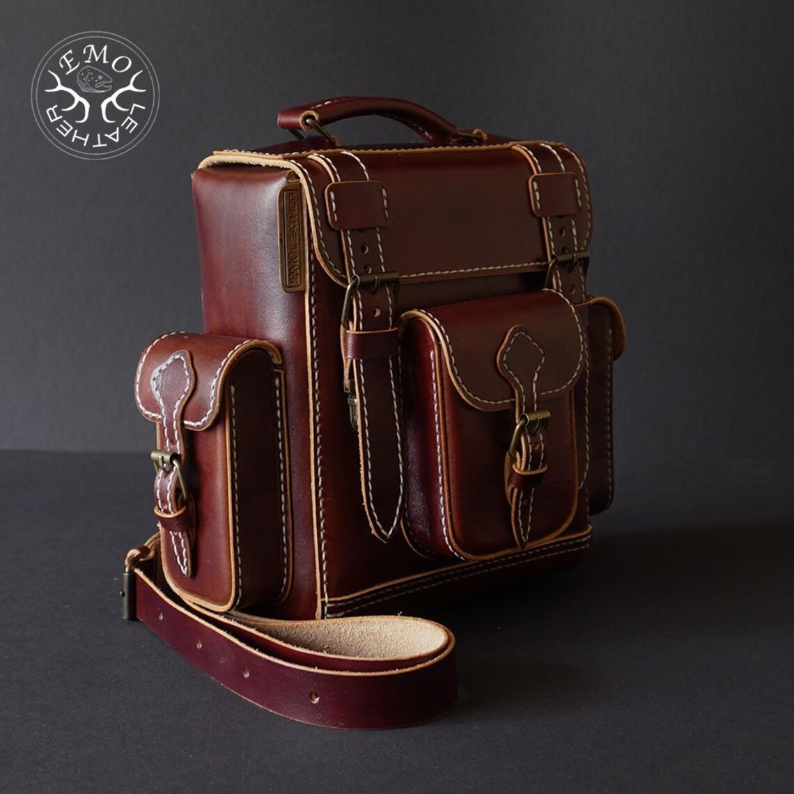 Leather Field Backpack Pattern: DIY Rustic Bag With Video (PDF) - Etsy