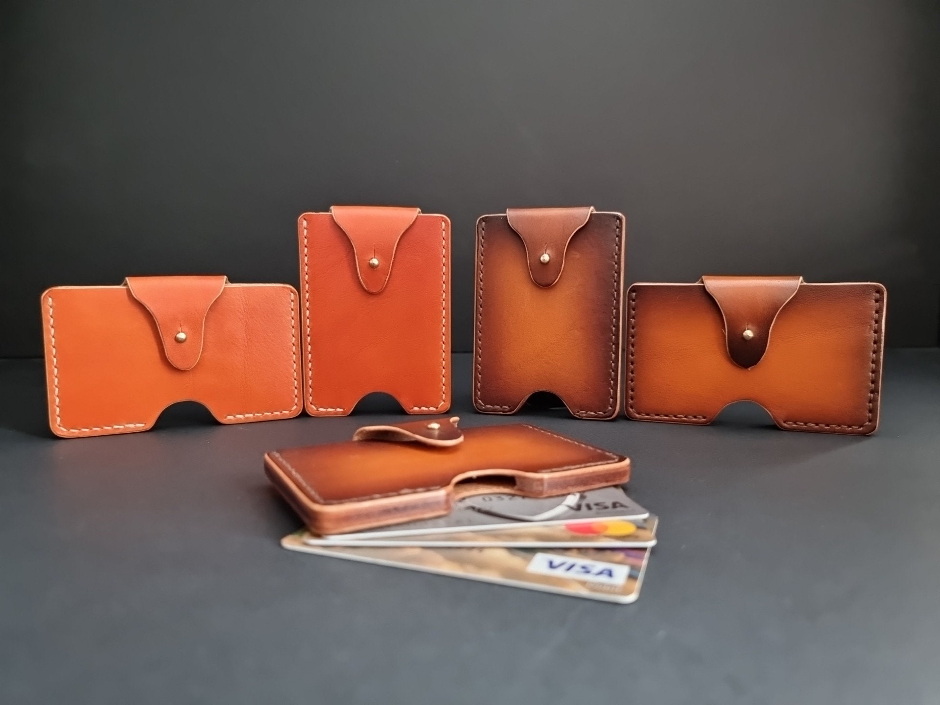 Vertical Leather Card Holder Pattern, Quick Access ID Card Holder ...