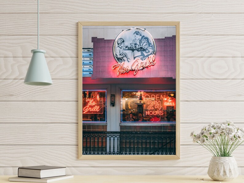 The Grill Athens GA Photo Print: Downtown Diner Wall Art (digital ...