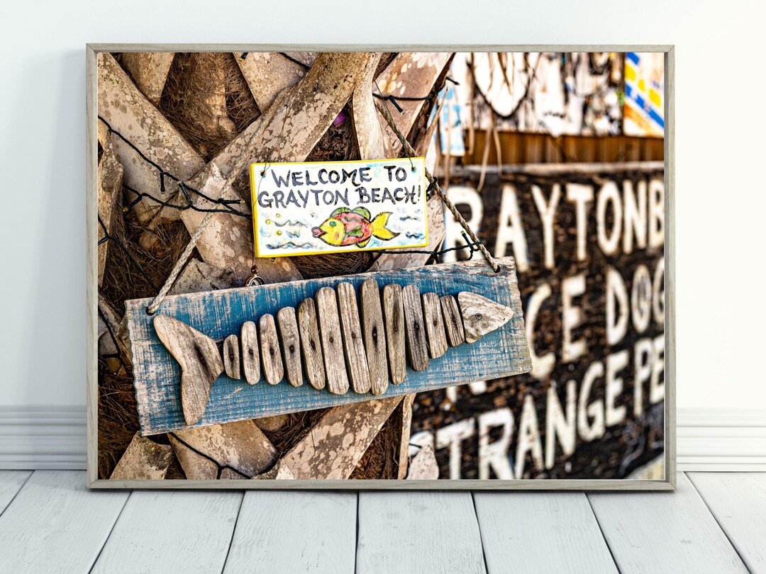 30A Welcome to Grayton Beach Photo DIGITAL ART PRINT Welcome Sign ...