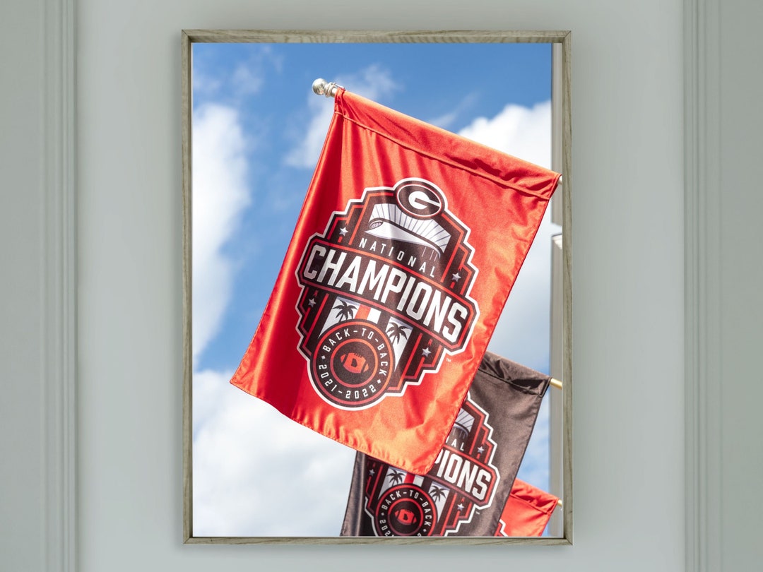 National Champions Flag UGA Digital Photo Download Back to Back ...