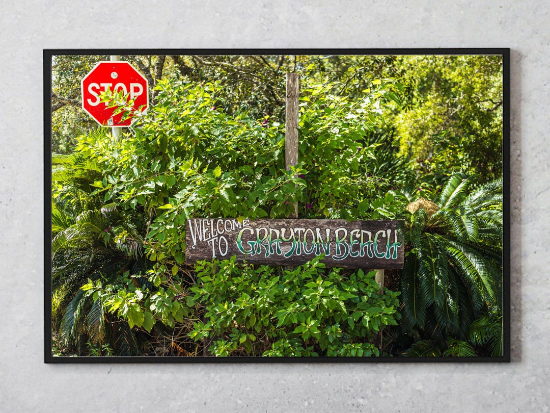 Grayton Beach Welcome Sign Photo: 30A Wall Art (digital Download) - Etsy