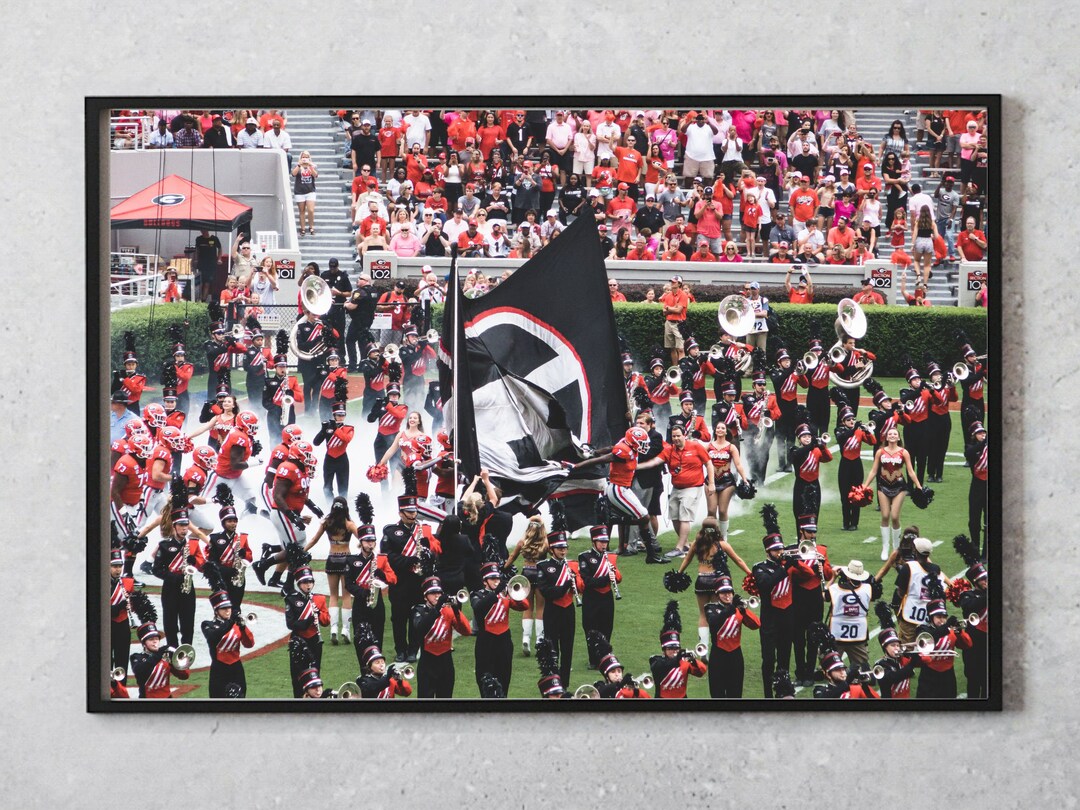 Georgia Bulldogs Photo Print UGA Football Team at Sanford Stadium ...