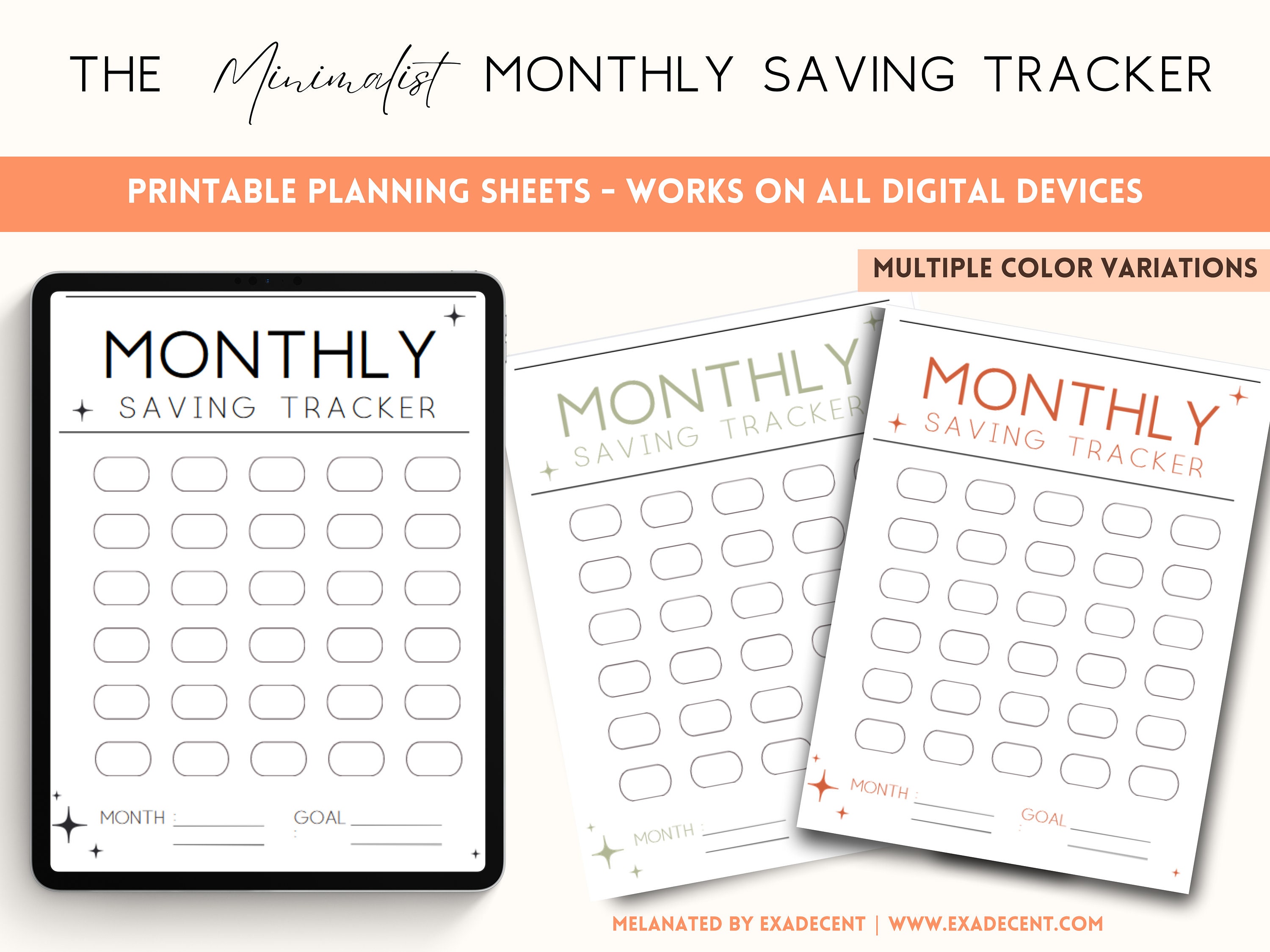 Printable Savings Tracker Money Goal Tracker Money Savings Tracker ...
