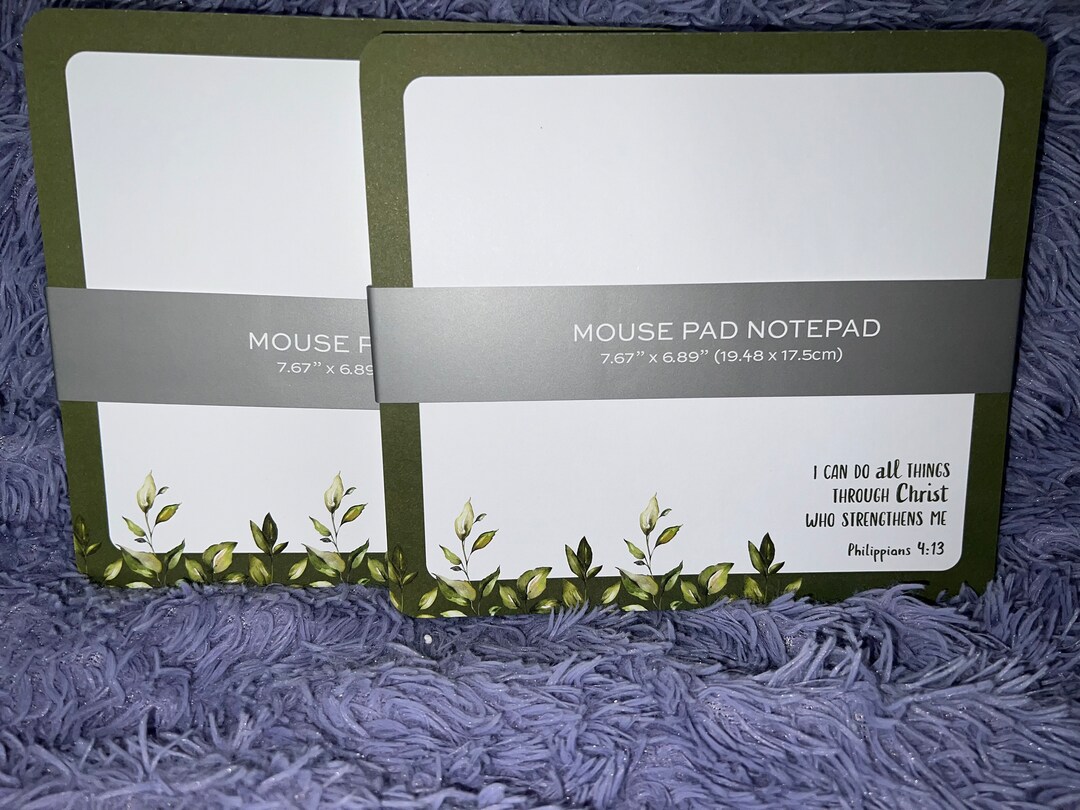 Mousepad and Notepad - Etsy