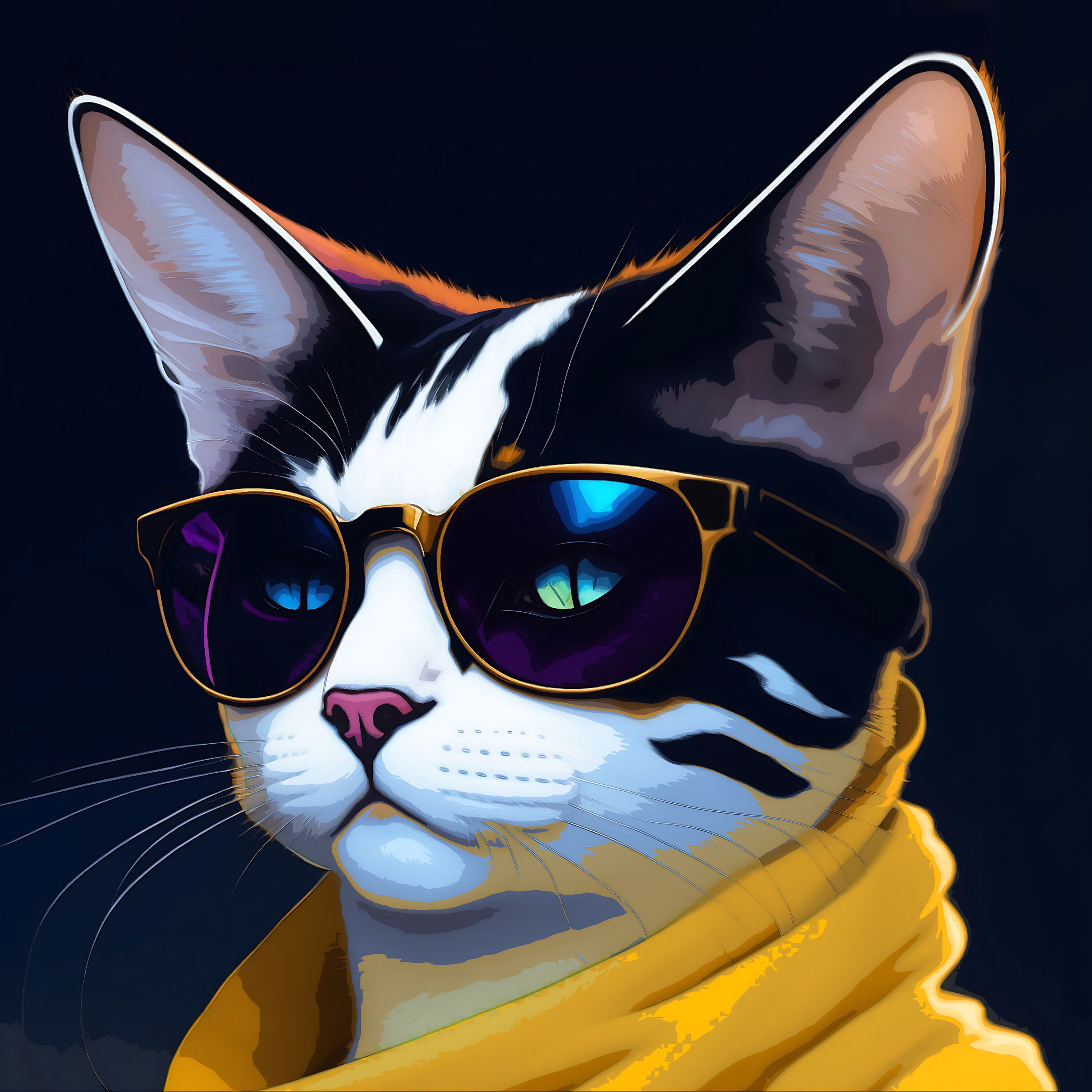 Cool Cats Clipart Bundle Set of 10 High Quality Jpgs Clip Art - Etsy