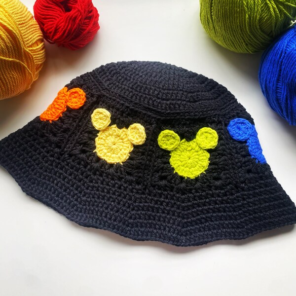 Mickey Mouse Granny Square - Etsy