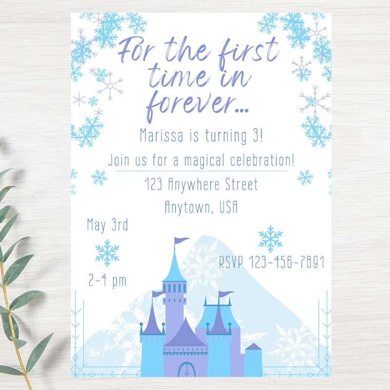 Frozen Invite - Etsy