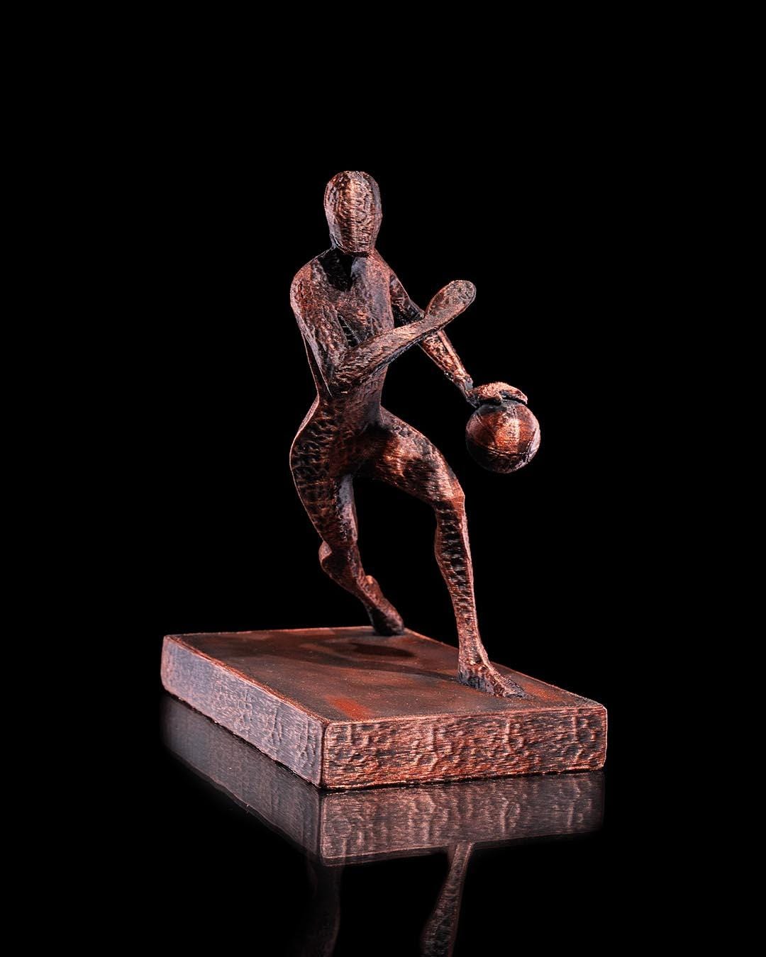 Modern Basketball Statue Basketball Player Sculpture Sports Decoration ...