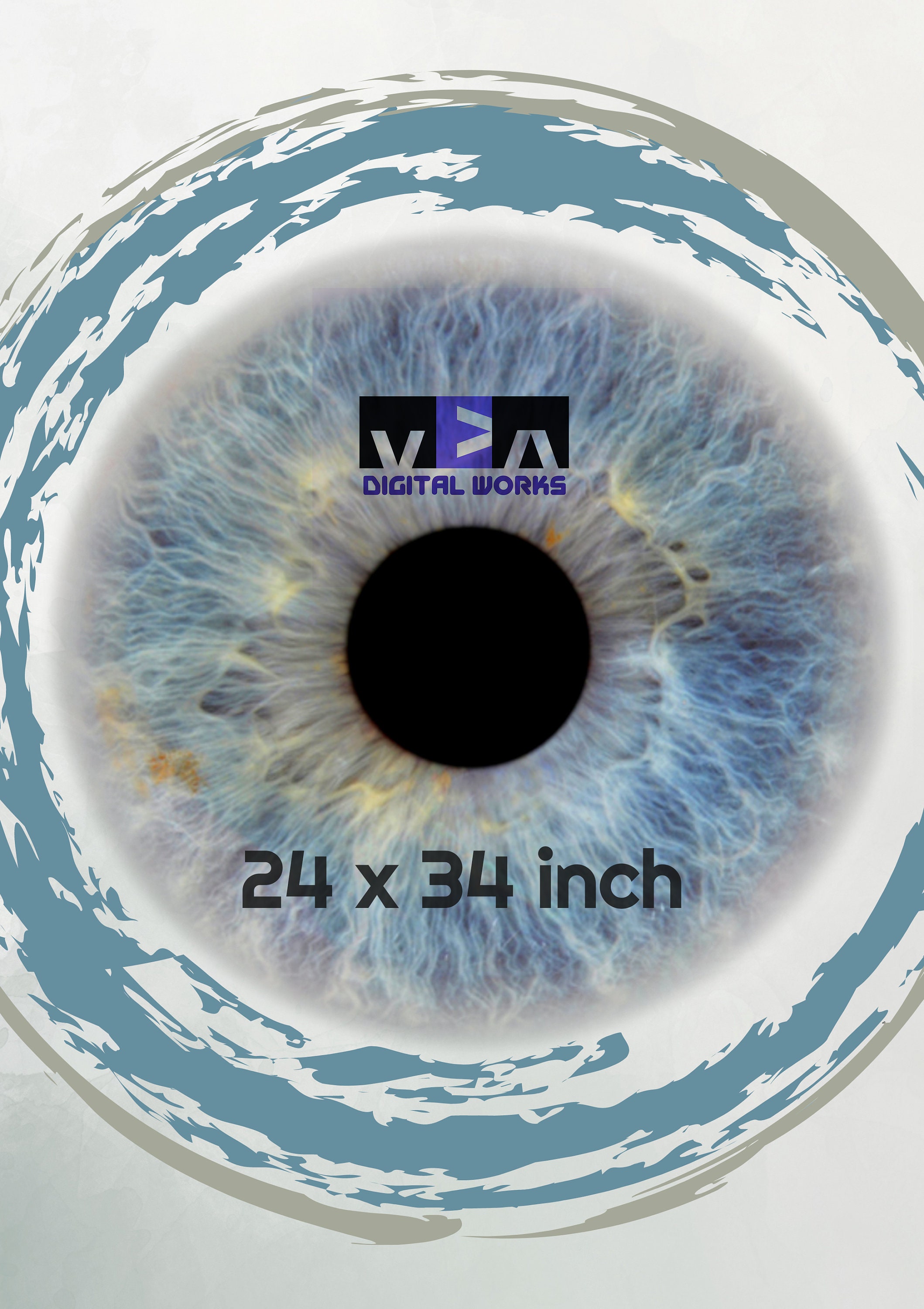 Eye Digital Art Painting HD, Blue Eye Digital Art,eyes Art Works ...