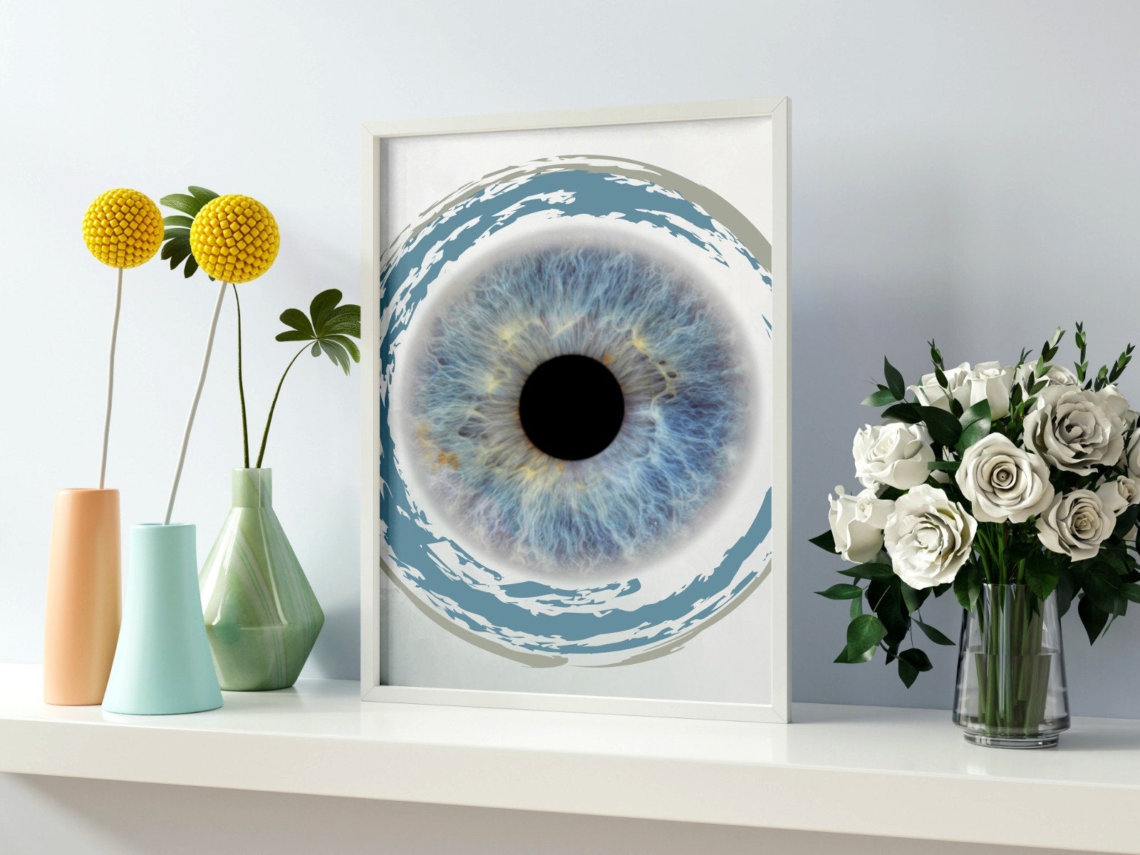 Eye Digital Art Painting HD, Blue Eye Digital Art,eyes Art Works ...