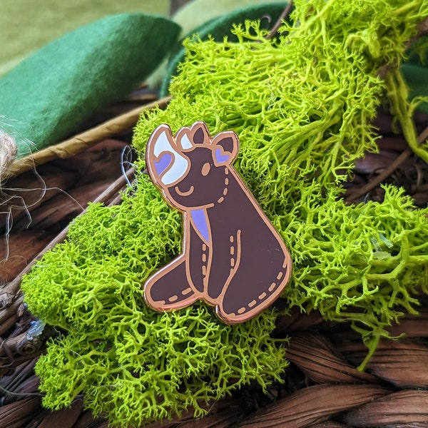 Plush Animal Pin - Etsy