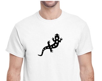 Woodland Doodle Art Tee, Newt Mushroom & Plants Illustration Tshirt ...
