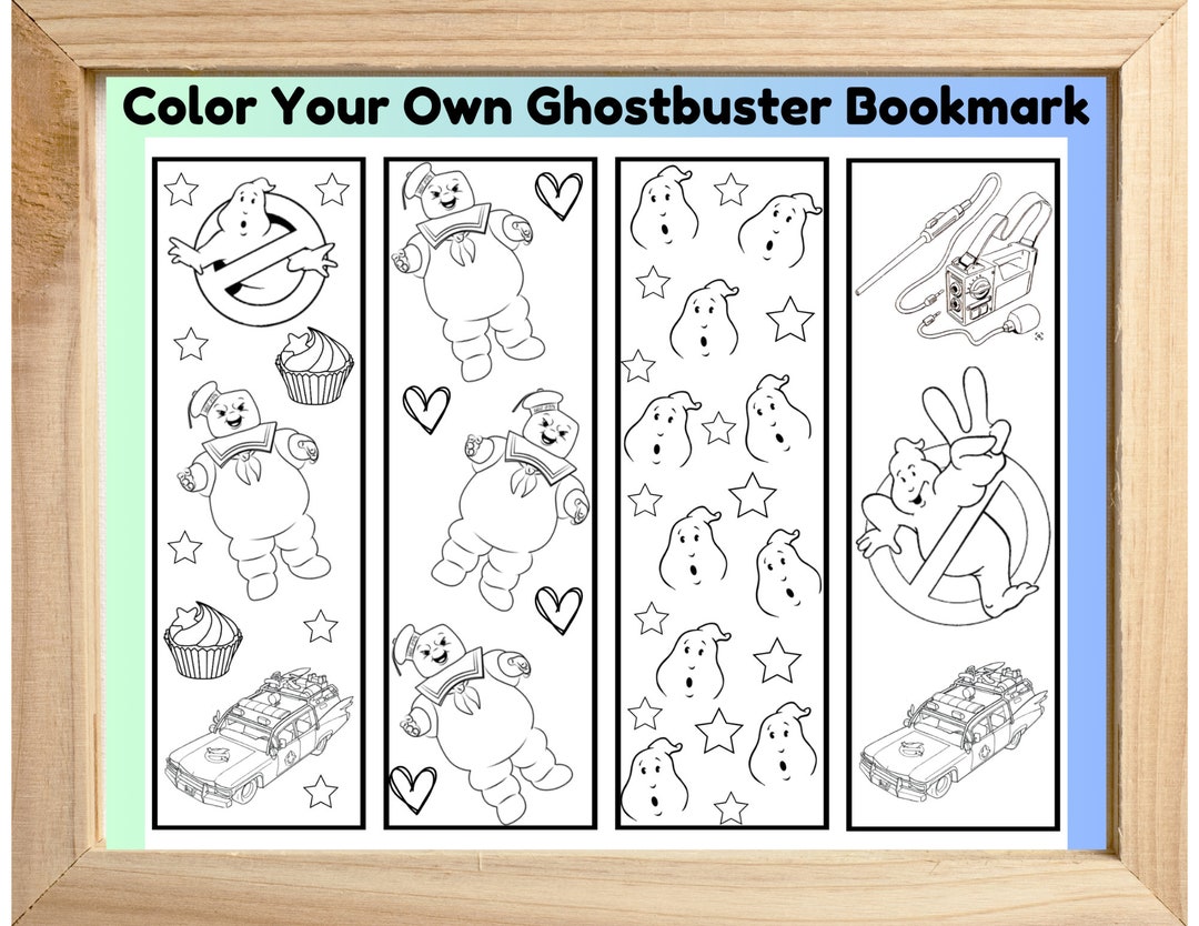Printable Ghost Coloring Bookmarks, Color Your Own Bookmarks ...