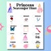 Princess Themed Scavenger Hunt, Princess Birthday Party Activity ...