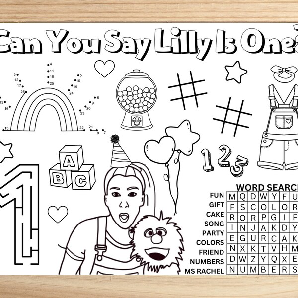 Ms. Rachel Coloring Sheet - Etsy