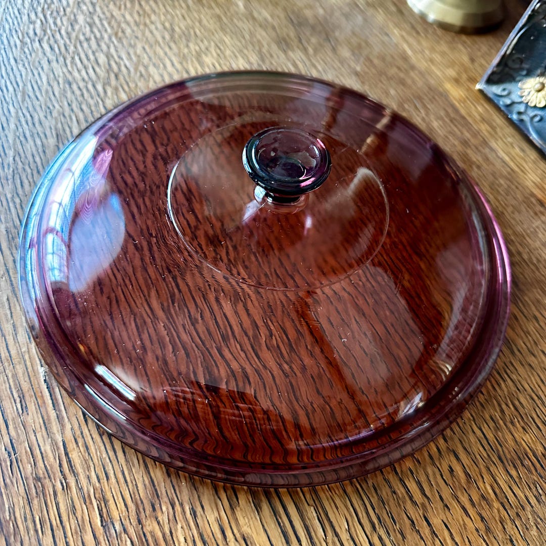 Vintage Cranberry Pyrex Casserole Lid – Purple Lid Only - Etsy