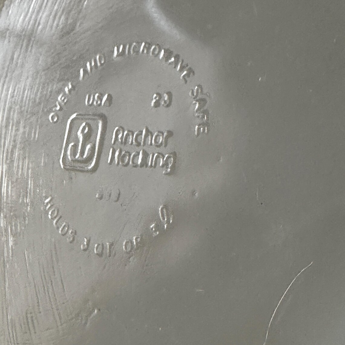 Vintage Fire-king Casserole Dish: Nature's Bounty Milk Glass, 1970s ...