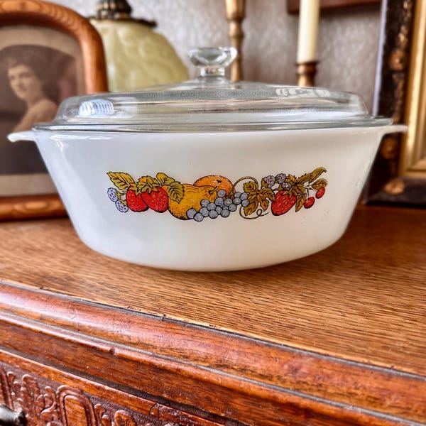 Milk Glass Casserole - Etsy