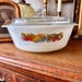 Vintage Fire-king Casserole Dish: Nature's Bounty Milk Glass, 1970s ...