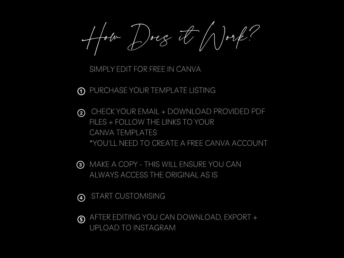 100 Black + White Instagram Post + Story Template Bundle | Quote ...