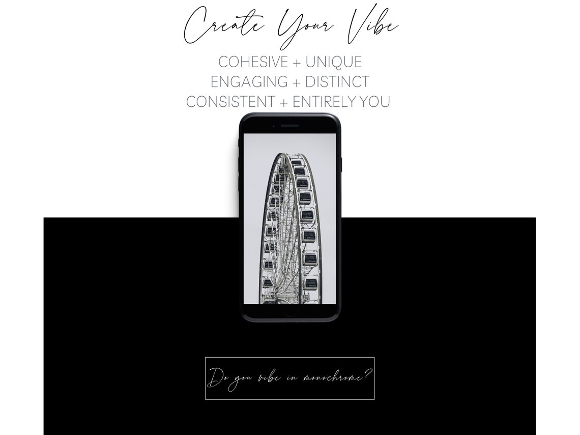 100 Black + White Instagram Post + Story Template Bundle | Quote ...