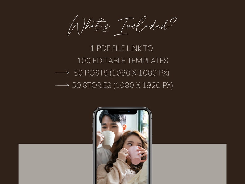 100 Coffee Instagram Post + Story Template Bundle | Quote Template ...