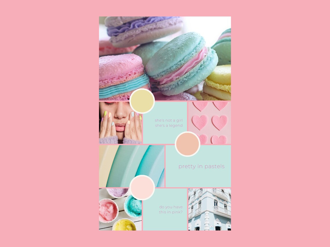 100 Pastel Instagram Post Story Template Bundle Quote - Etsy