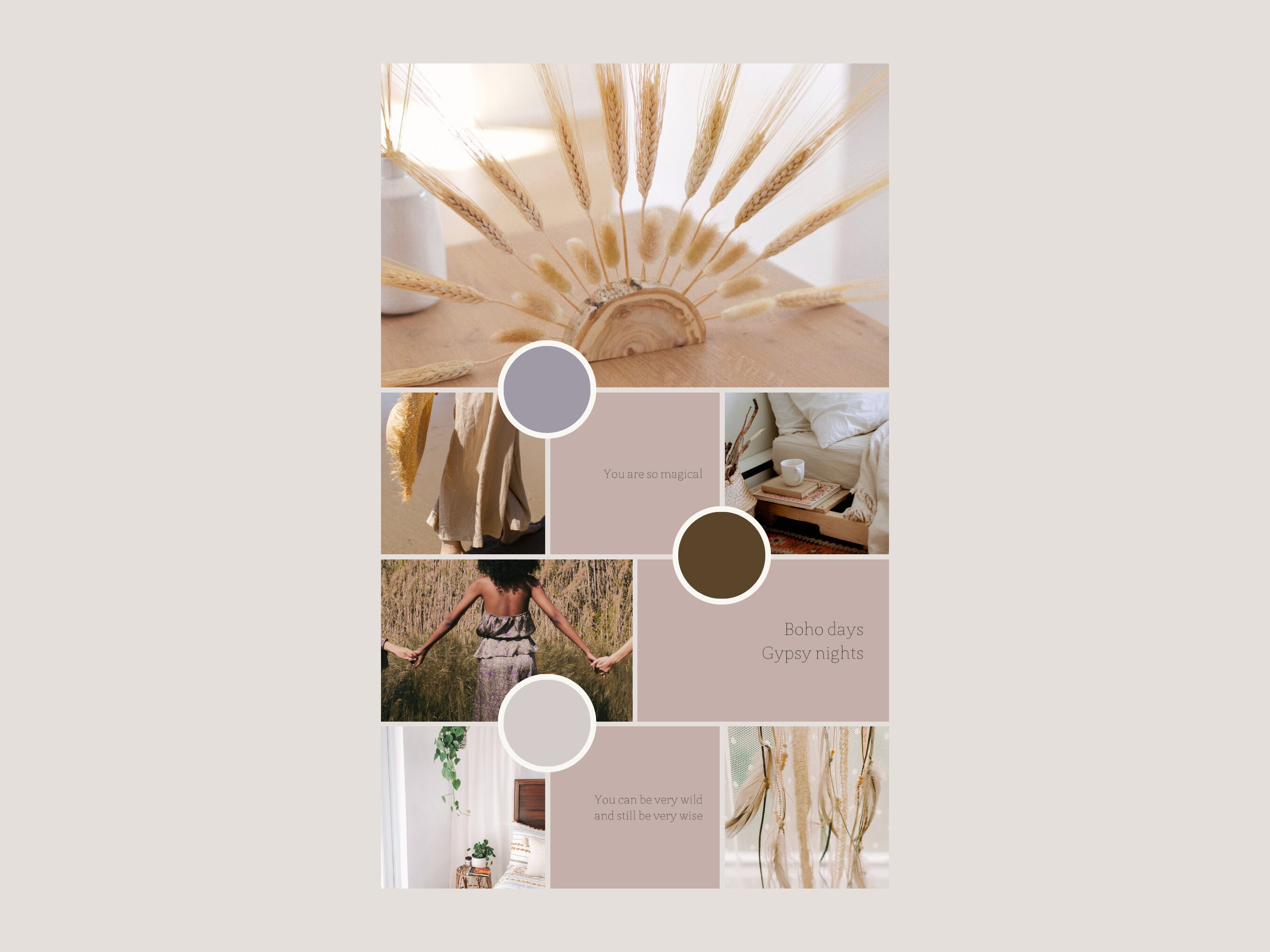 100 Boho Instagram Post Story Template Bundle Quote Template Canva ...