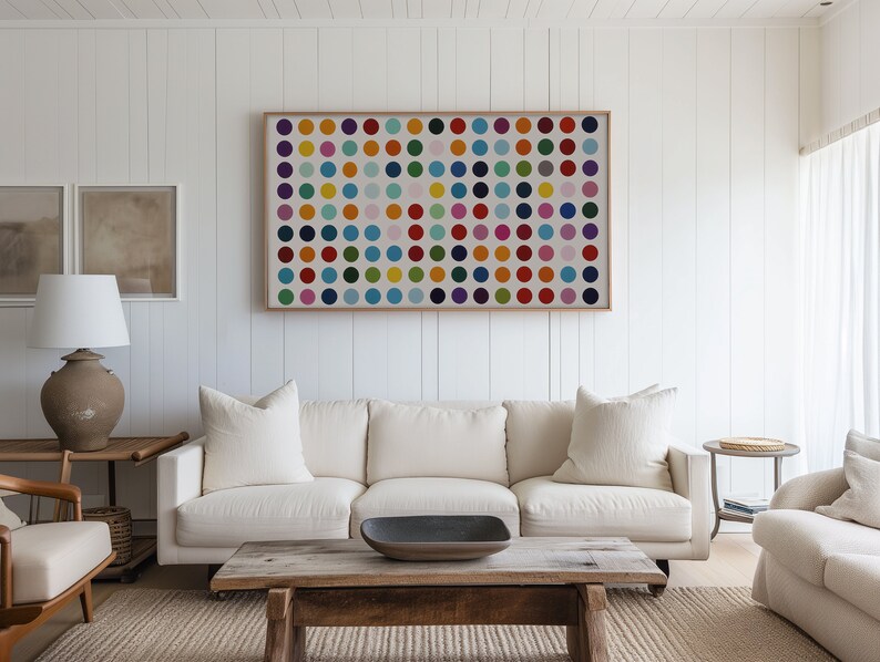 FRAME TV Damien Hirst Inspired Dots Expressive Decor Colorful Modern ...