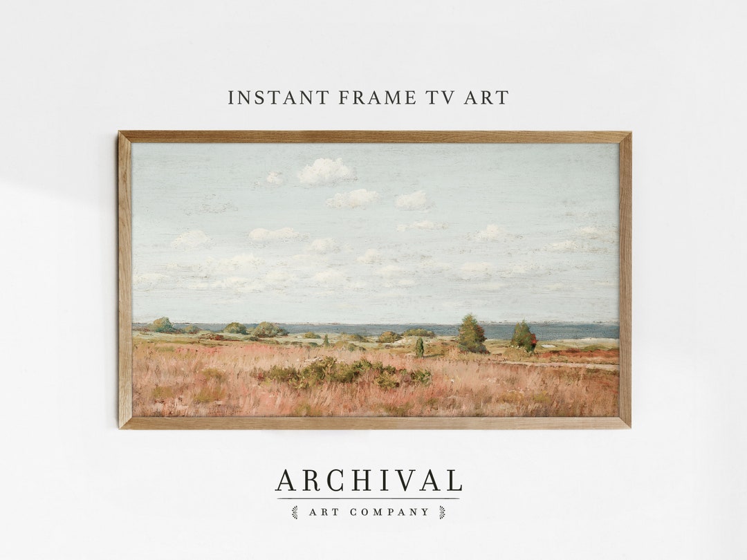 FRAME TV Seaside Fields Classic Neutral Seascape Farmhouse Home Decor ...