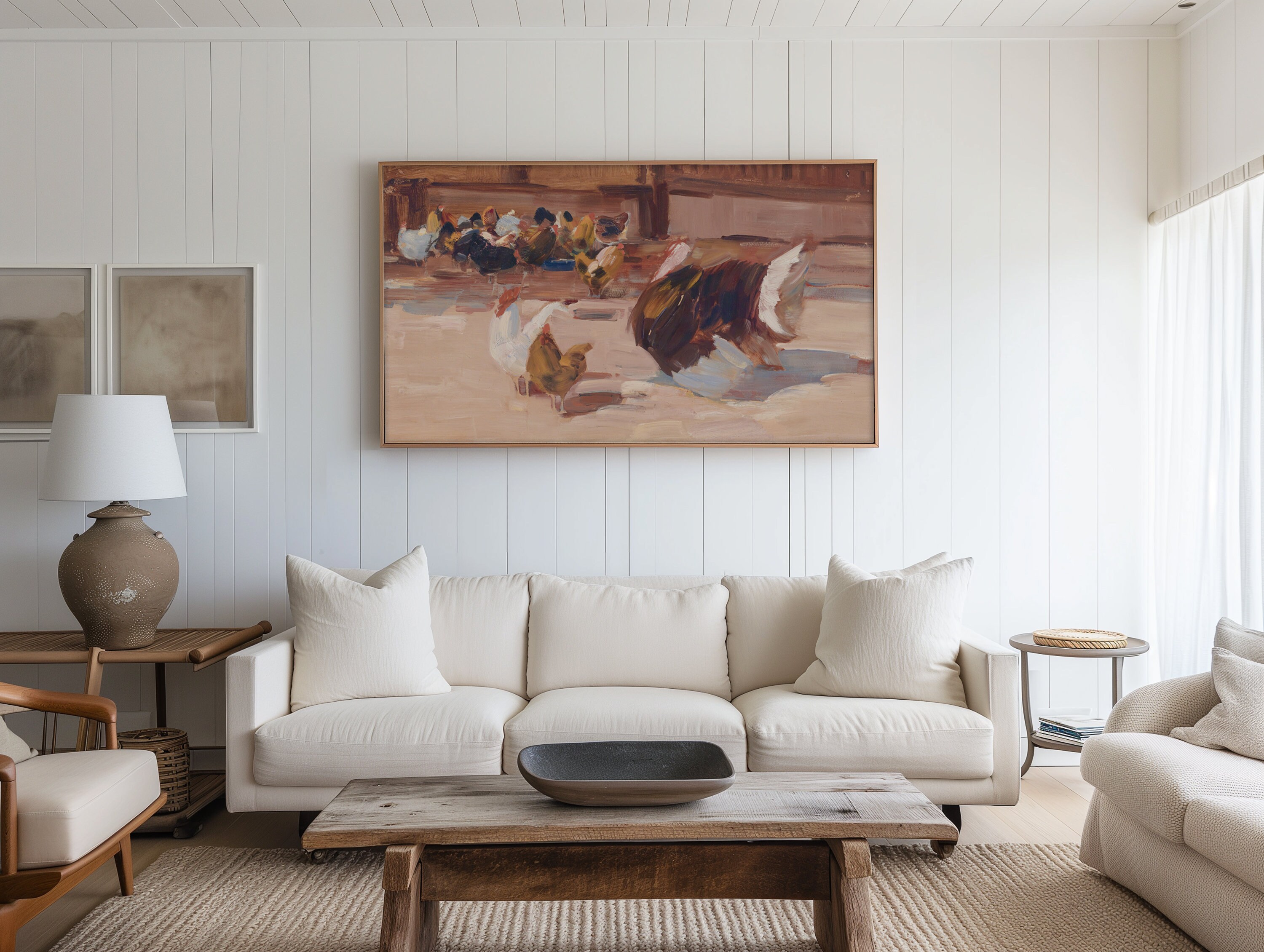 FRAME TV Barnyard Bustle Chickens and Hens Spring Rustic Farmhouse ...