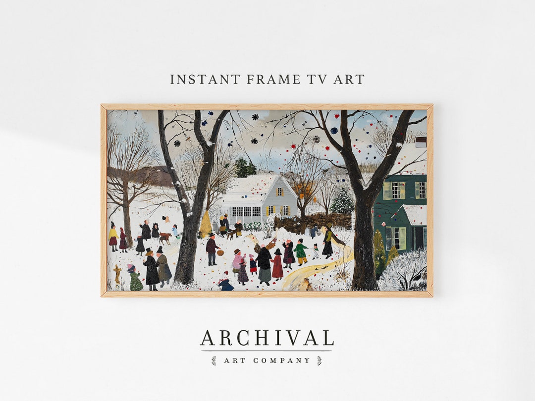 FRAME TV Winter Celebration | Rustic Winter Wonderland Snowy Rural ...