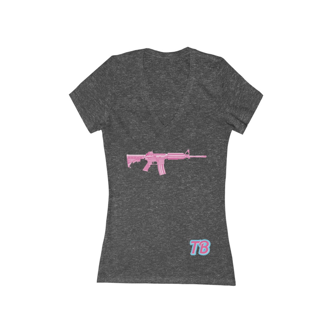 Women's Tactical Barbie Rifle Grenade Deep V-neck Tee - Etsy
