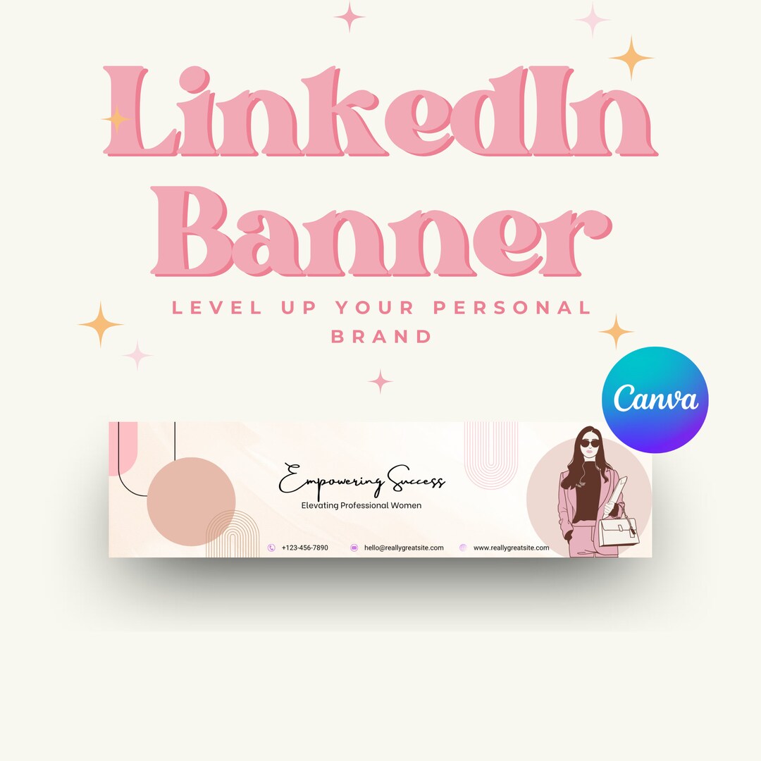 Banner Template for Linkedin Banner Think Like A Boss Linked - Etsy
