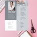 Minimalist Resume| Gray| Personalize - Etsy