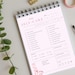 Self-care Planner |printable| Light Pink| Daily Practice| Mental Health ...