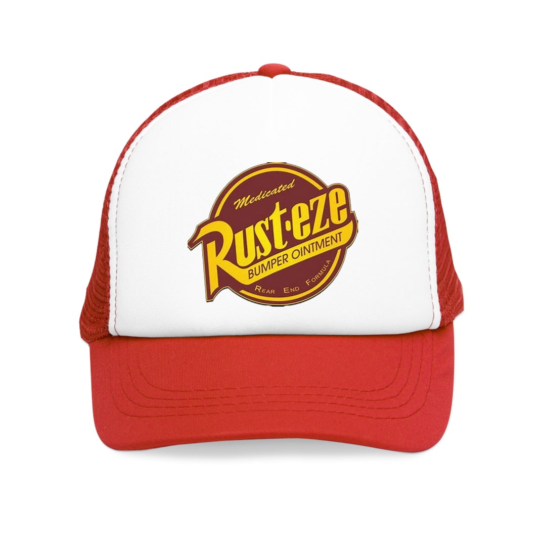 Cars Lightning Mcqueen Rusteze Red Mesh Trucker Hat - Etsy