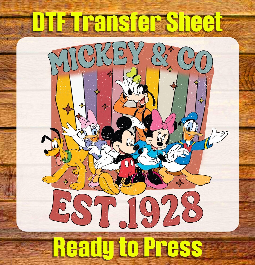 Disney Design DTF, Disney Shirt, Disney DTF Transfer, Custom Disney Tee ...