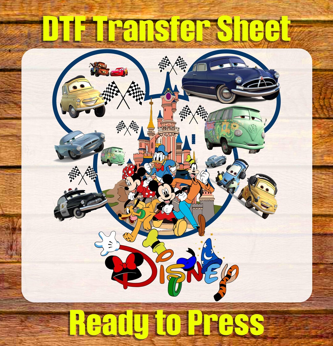 Disney Pixar DTF, Disney Cars DTF, Duc Hudson Dtf, Luigi Disney Cars ...