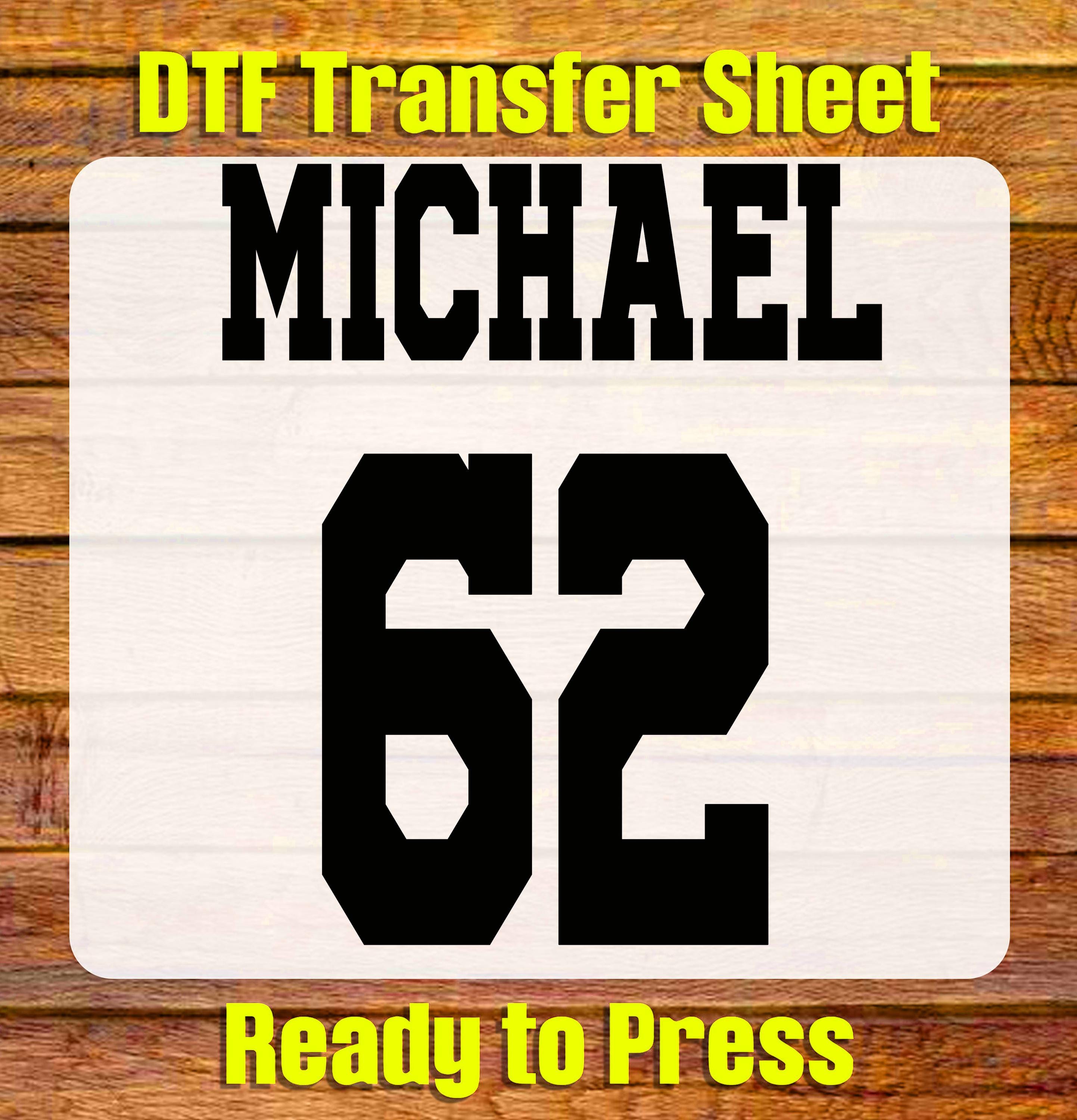 Custom Football Design DTF , Personalized Football Shirt DTF, Football ...