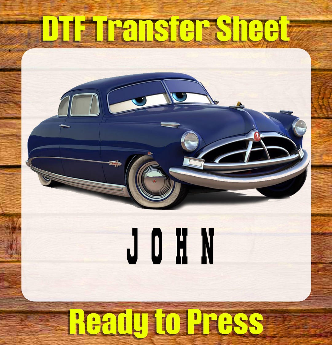 Disney Car DTF, Retro Disney Cars Direct to Film, Ready to Press ...