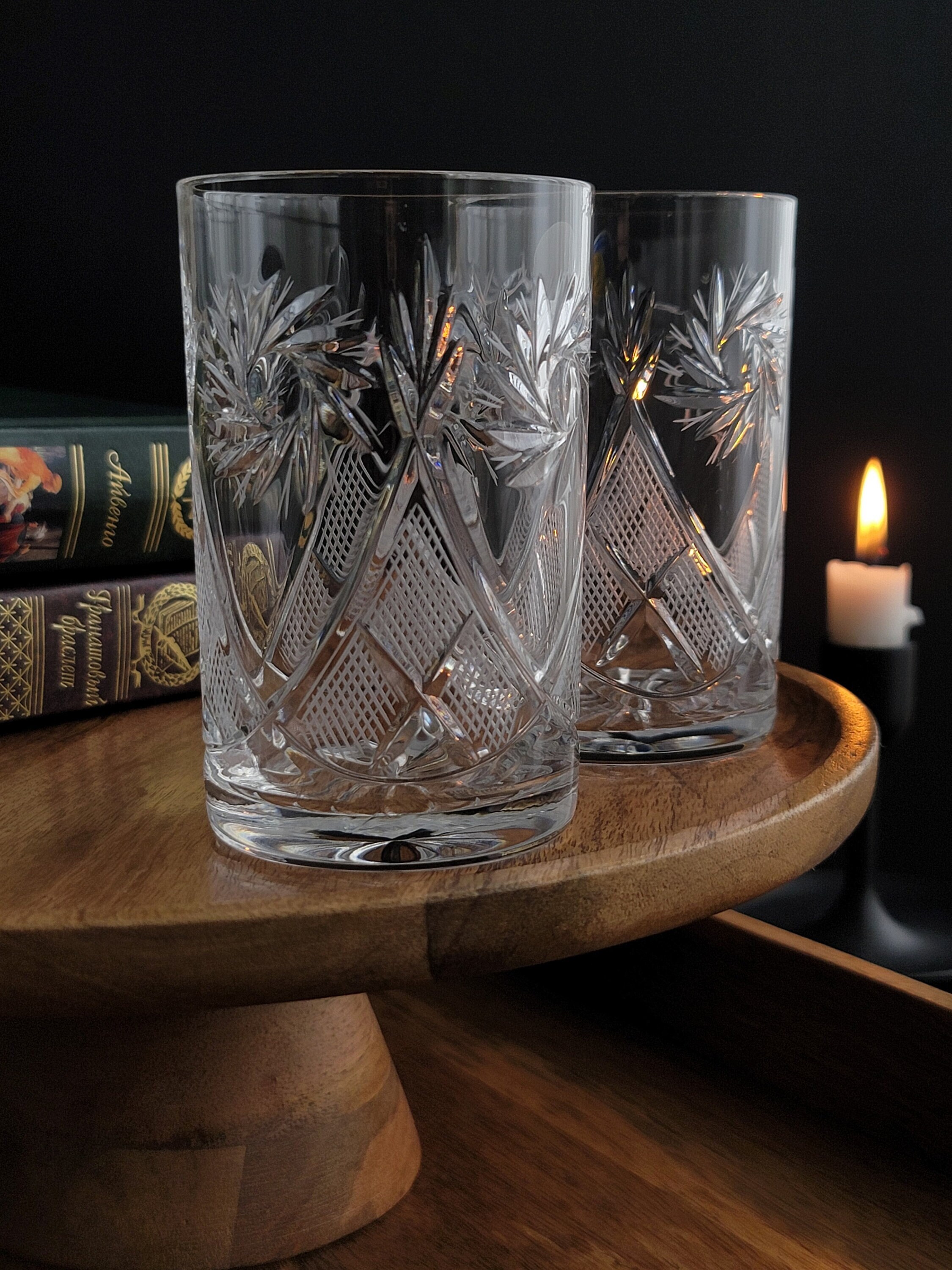 8.5oz Russian Cut Crystal Glass Suitable for Hot/cold Liquids Fits ...