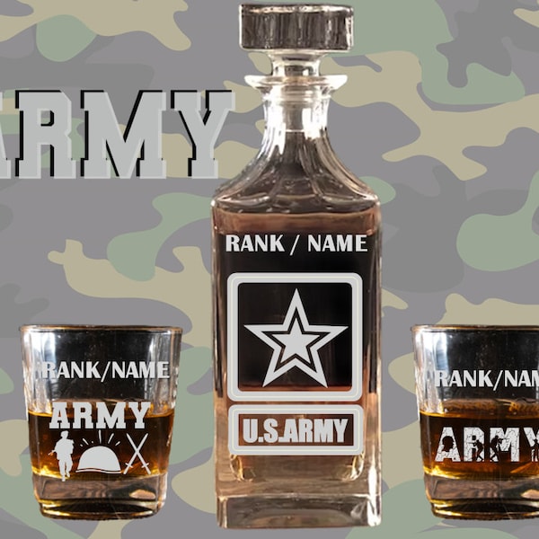 Patriotic Decanter With Glasses - Etsy