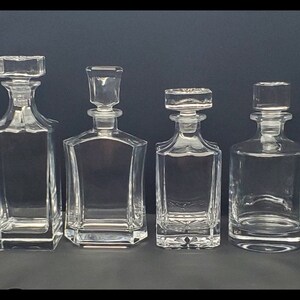 Engraved Infinity Whiskey Decanter, Infinity Bottle, Glass Decanter ...