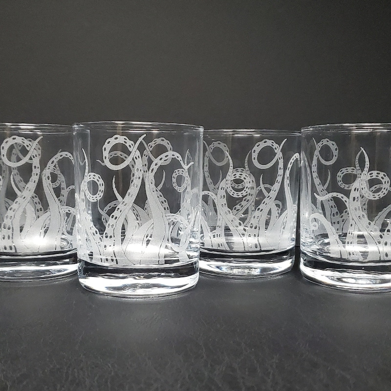 Octopus Wine Glasses - Etsy